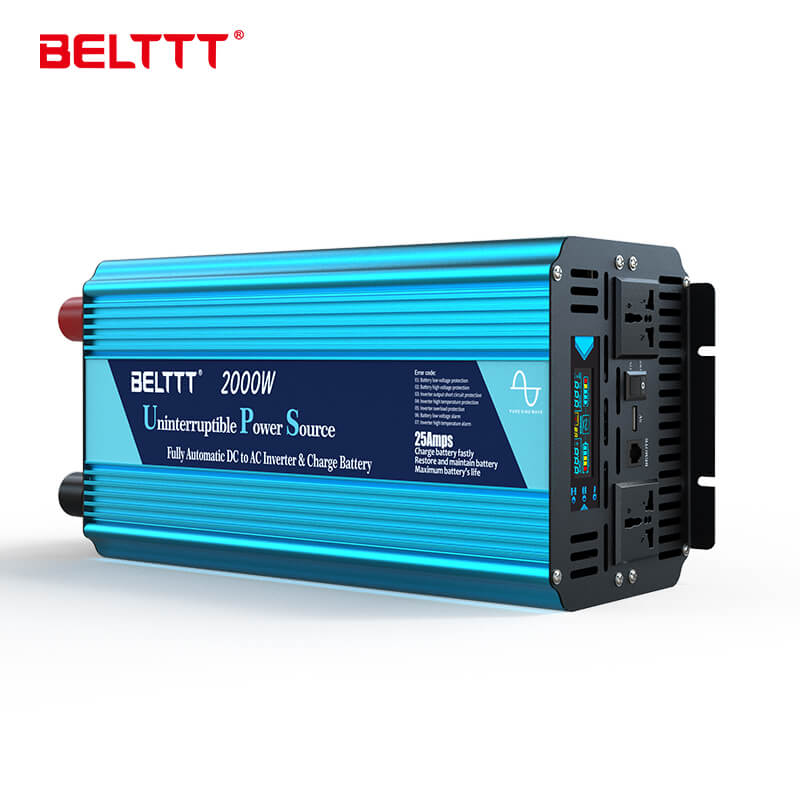 BELTTT off grid sine wave power inverter with battery charger BAT2000w ...